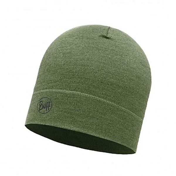 Buff Midweight Merino Wool hue, light military