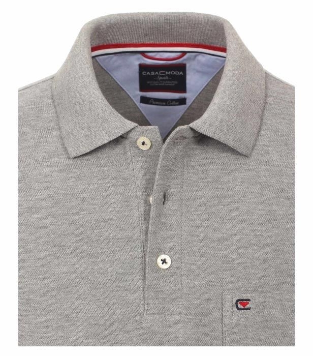 Casa Moda Lisbon polo shirt, light grey