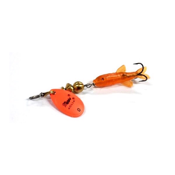 Mepps Mini Salmon round orange, UL spinner
