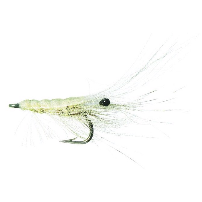 Unique Flies Organza Shrimp white, kystflue